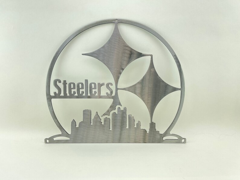 Pittsburgh Steelers Skyline Metal Sign Go Ben Roethlisberger | Etsy