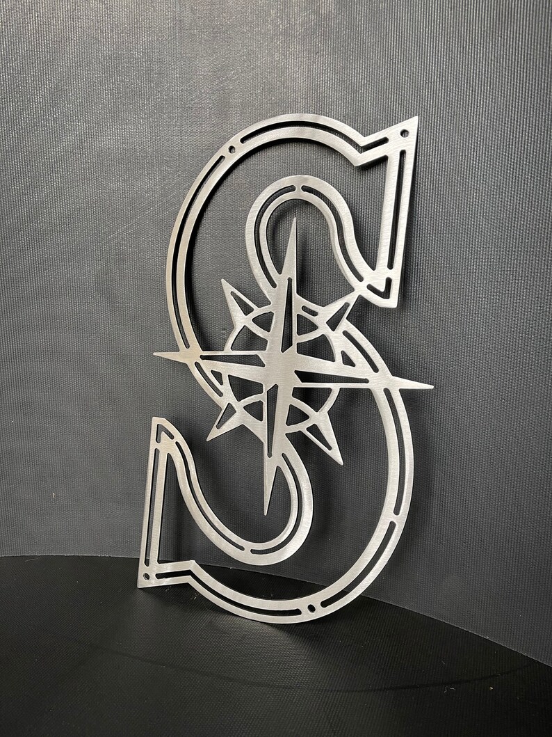 Seattle Mariners Star Metal Sign Go Mariners Ichiro Ken | Etsy