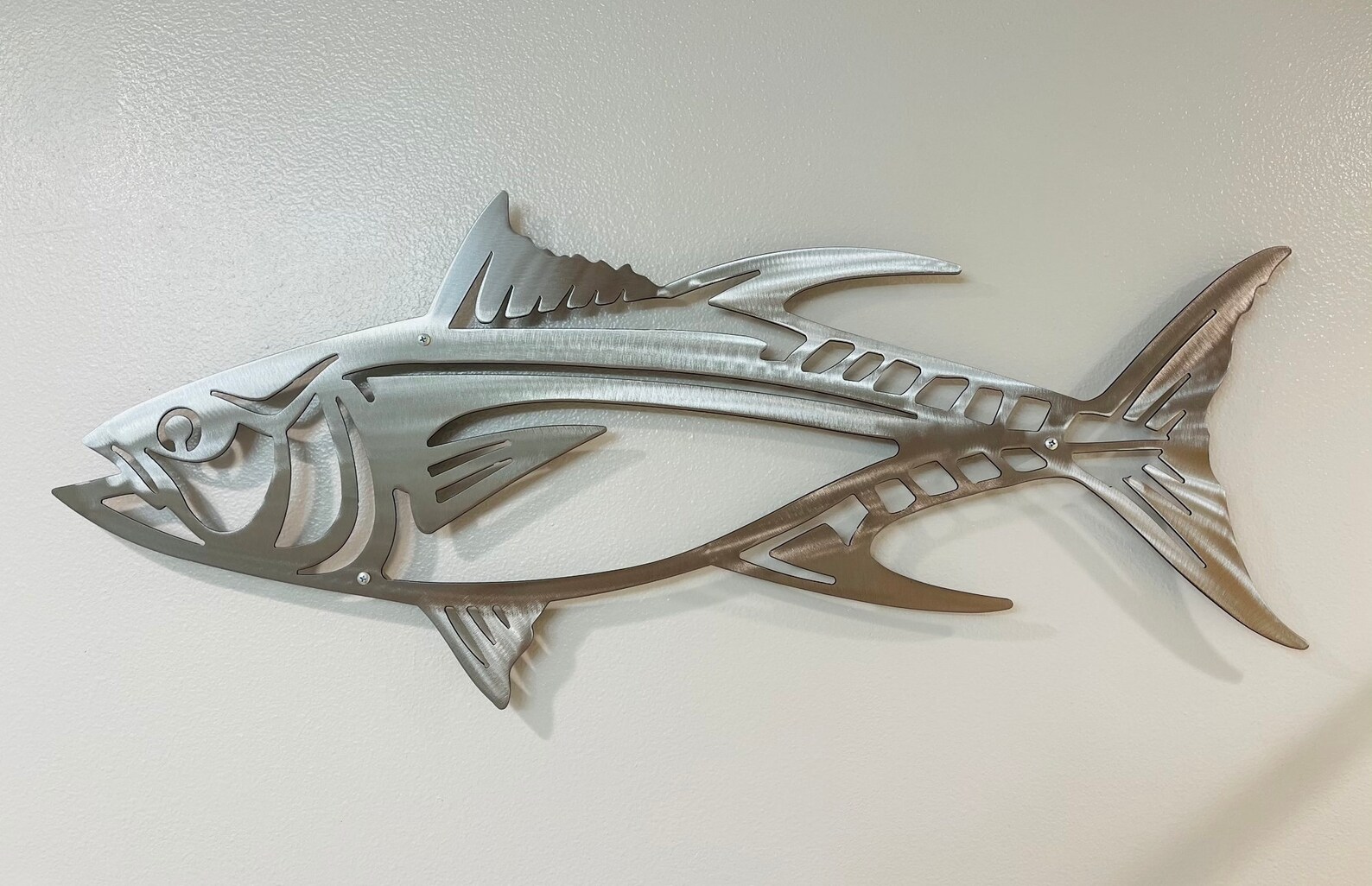 Yellowfin Tuna Fish Metal Sign 36 inches HUGE wall art Fishing | Etsy