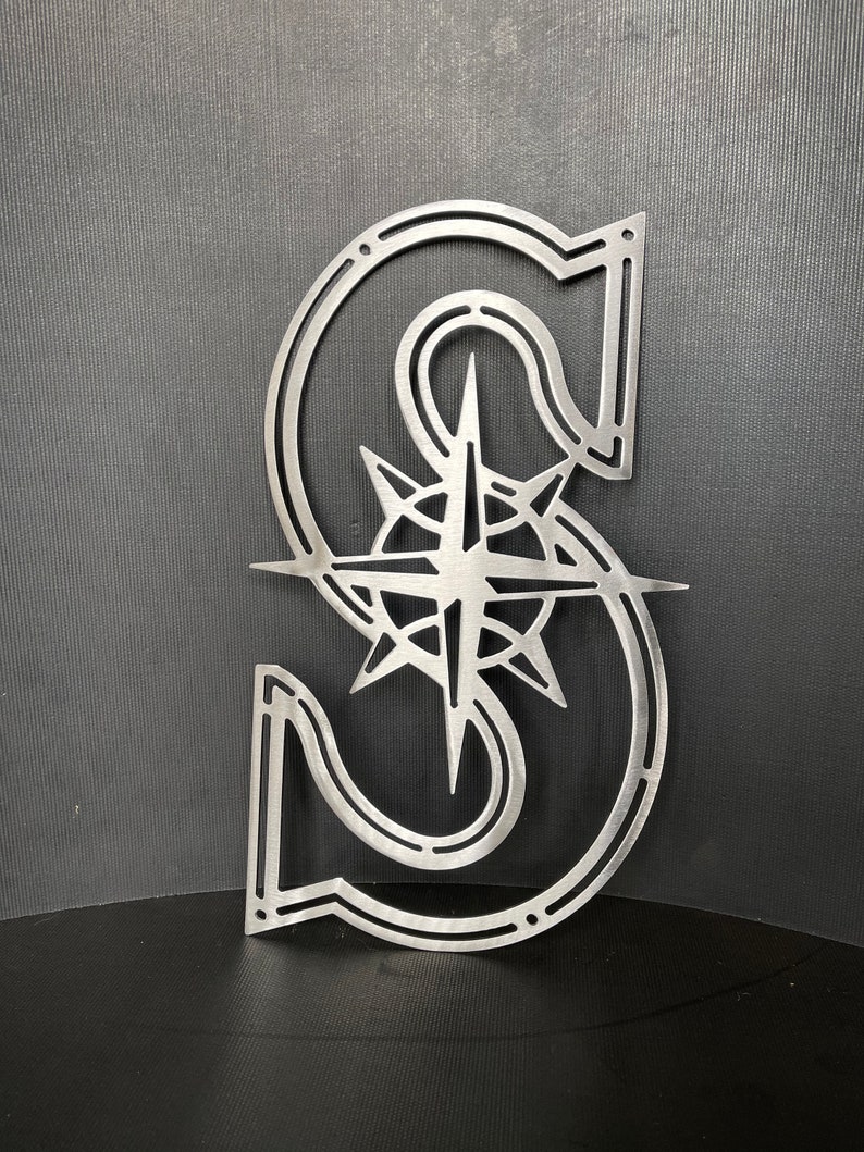 Seattle Mariners Star Metal Sign Go Mariners Ichiro Ken | Etsy