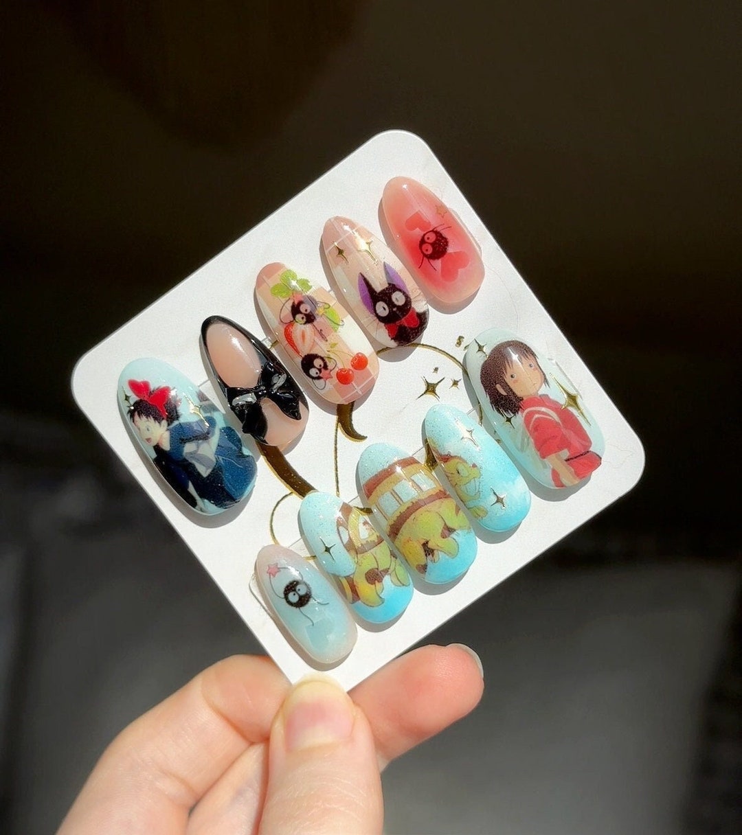 Kiki | Studio Ghibli INSPIRED Nails | Cat Bus | Spirited Away | Spring ...