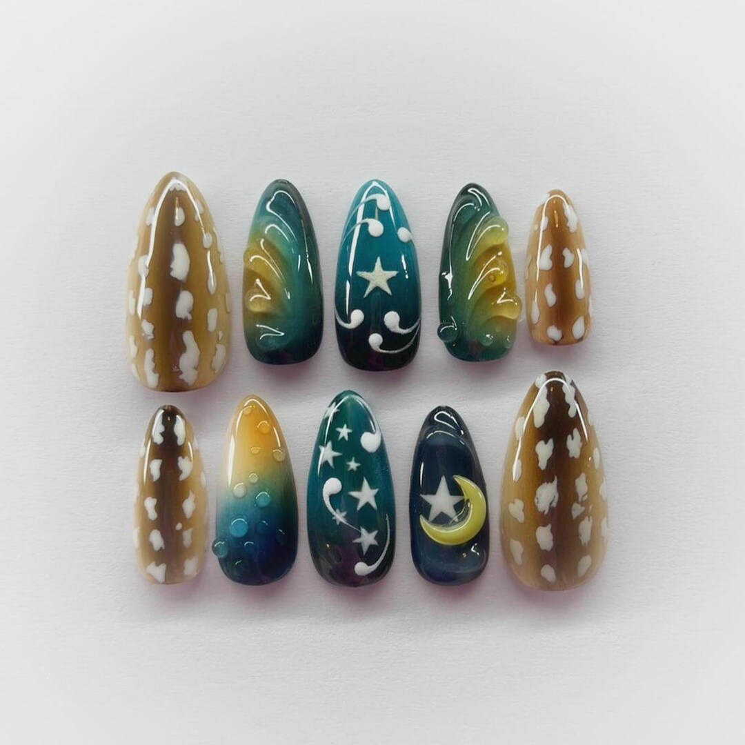 Fairy Realm | Press on Nails | Reusable Nails | Nostalgia Core ...