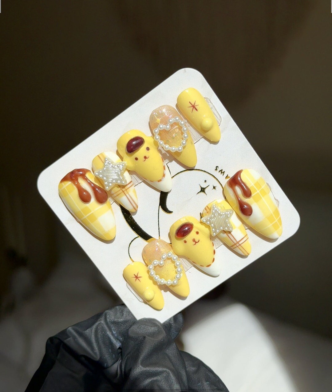 Pudding | Pompompurin Nails | Sanrio Nails | Spring Nails | Kawaii ...
