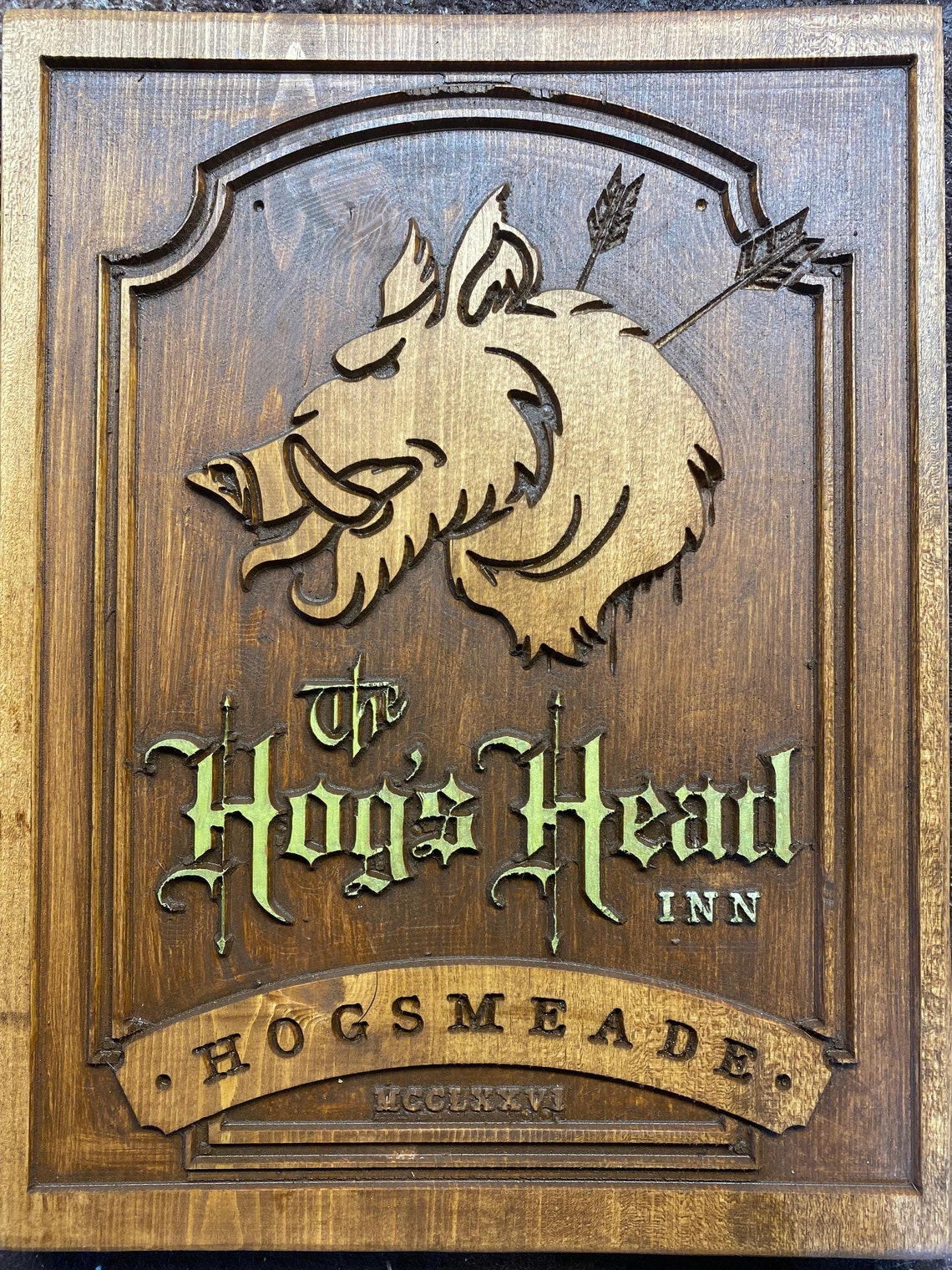 Smaller 9.25x12 Hogs Head Inn Sign | Etsy