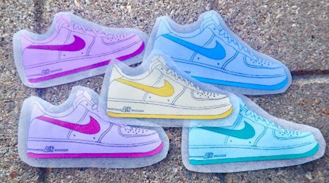 Nike Air Force One Stickers Cute and Aesthetic Stickers - Etsy