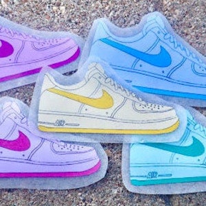 Nike Air Force One Stickers Cute And Aesthetic Stickers | Etsy