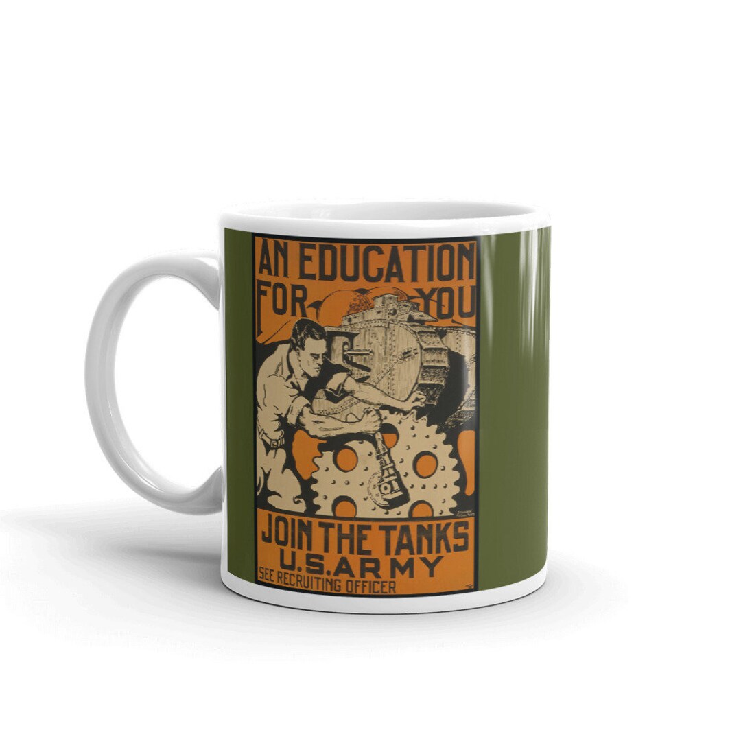 WWI Army Tanks Poster Mug, Military Collector Gift - Etsy