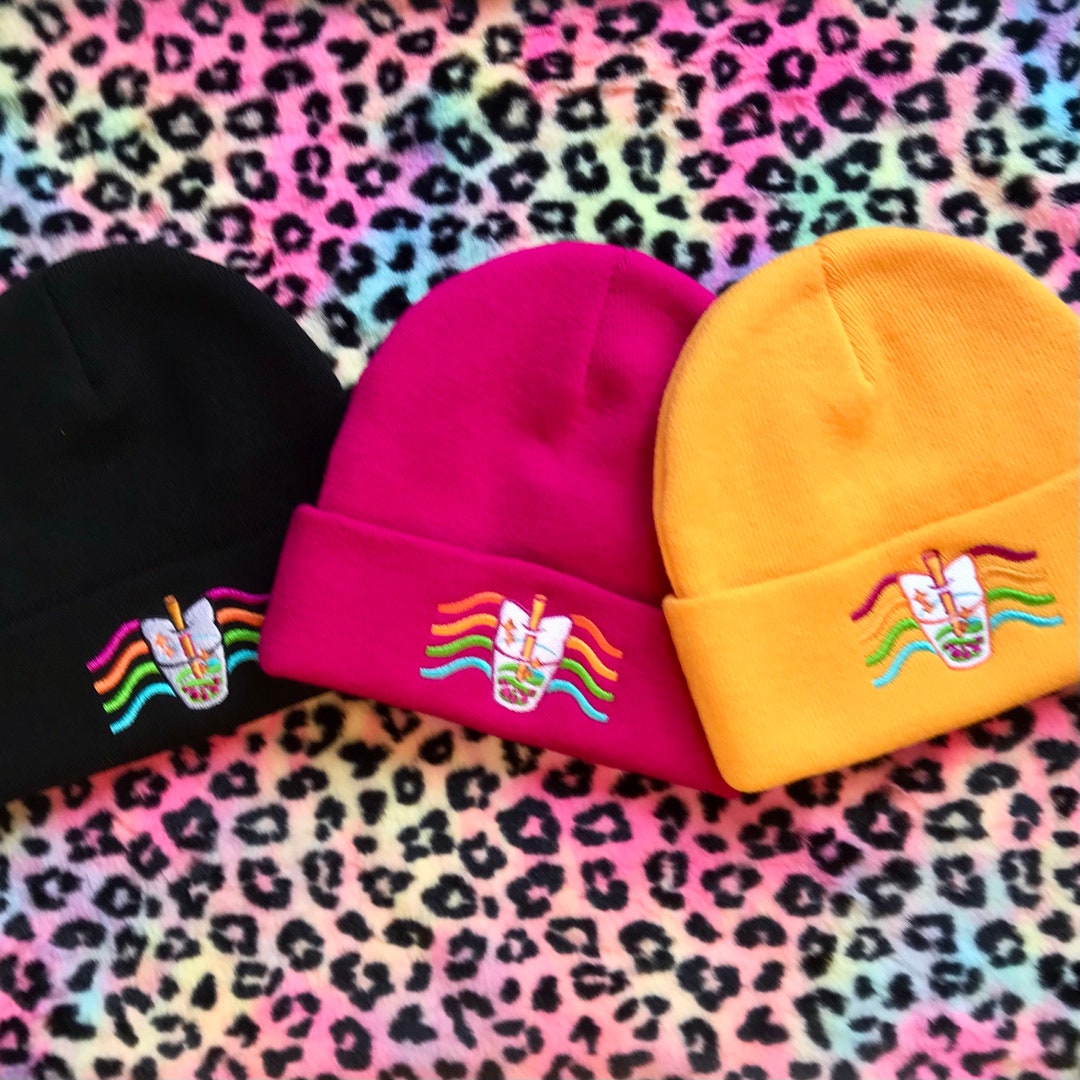 Boba Kit-tea Beanies - Etsy
