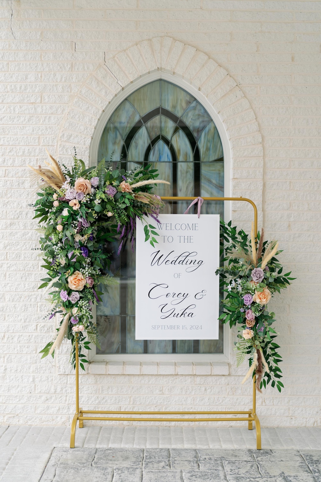 Custom Wedding Sign Sign Faux Floral Arrangements|artificial Flowers ...