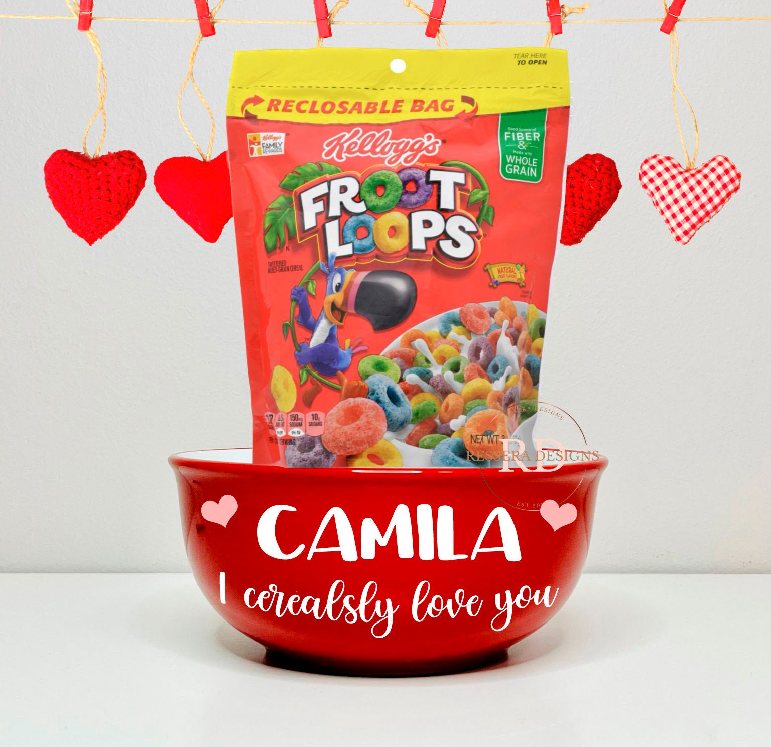 I Cerealsly Love You Personalized Bowl Valentines Day Cereal Bowl ...