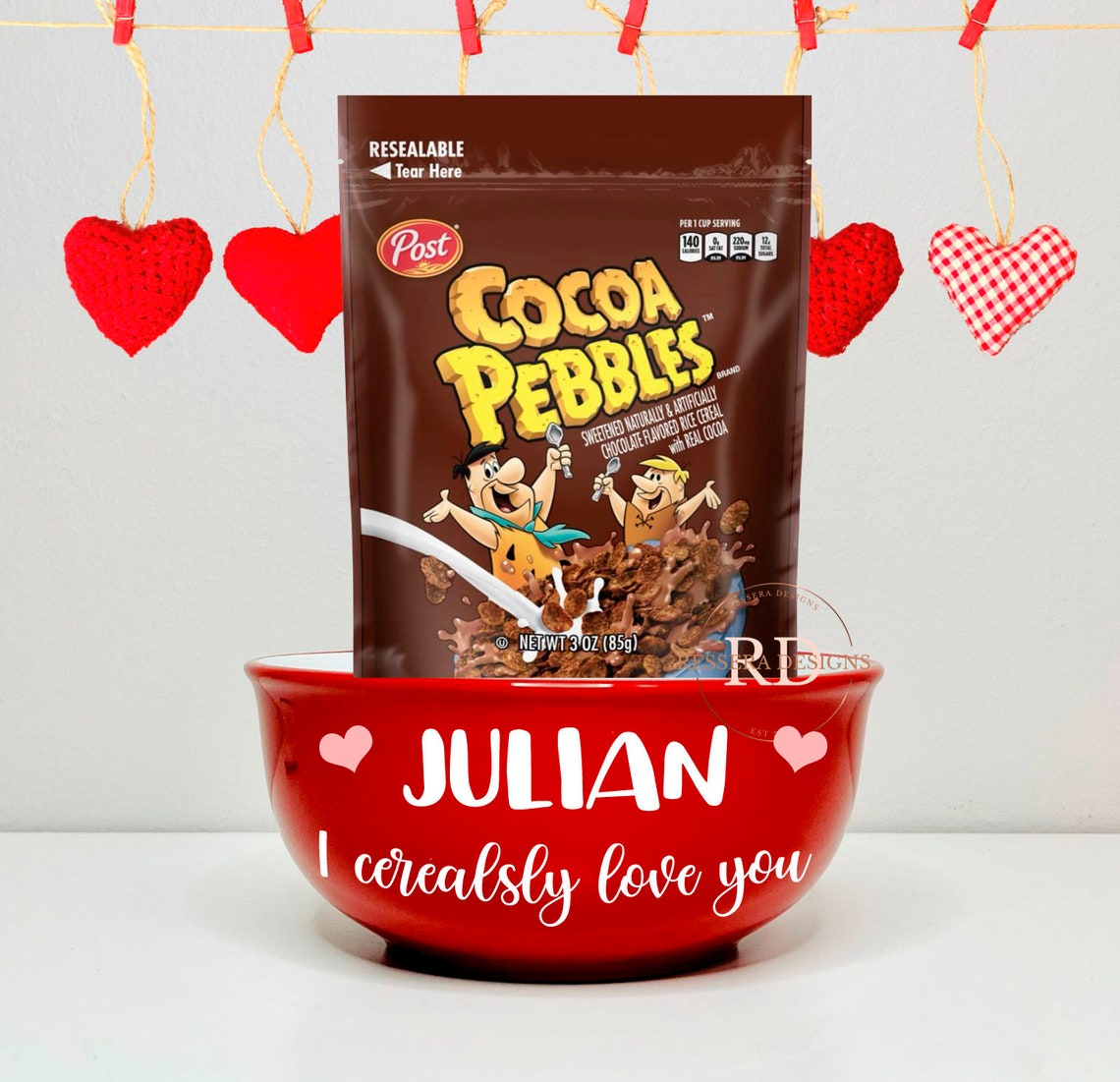 I Cerealsly Love You Personalized Bowl Valentines Day Cereal Bowl ...
