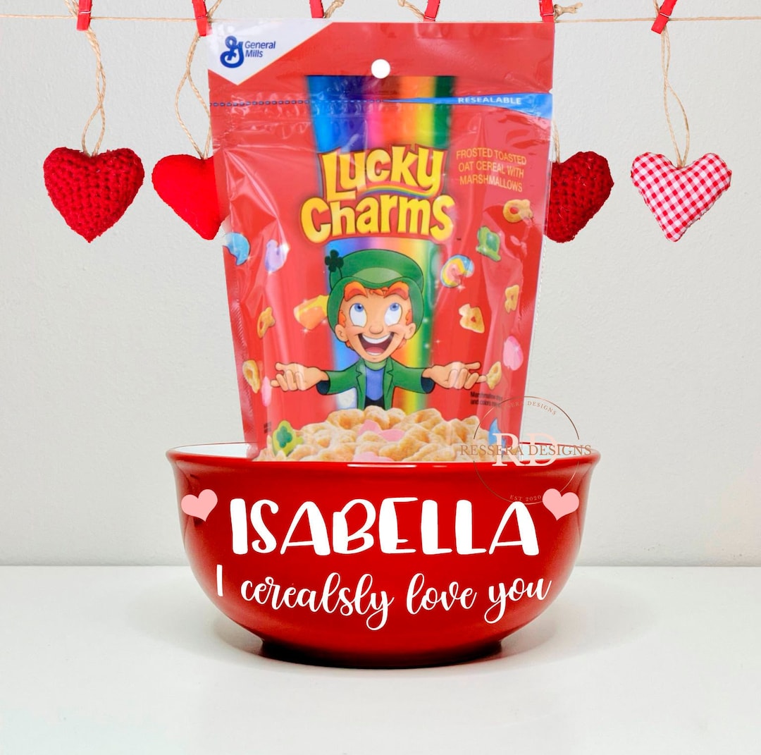 I Cerealsly Love You Personalized Bowl | Valentines Day | Cereal Bowl ...