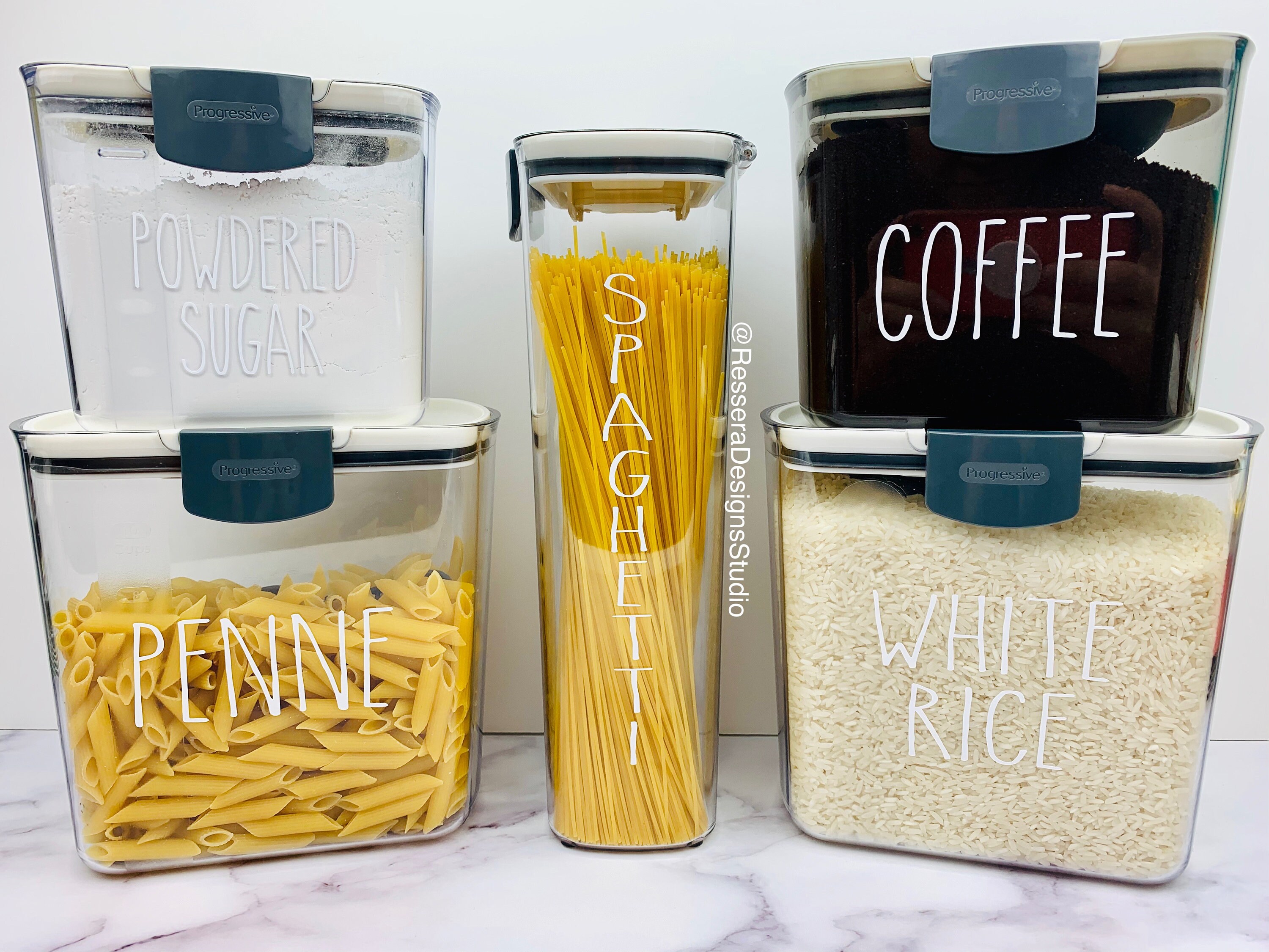 Rae Dunn Inspired Pantry Labels Kitchen Farmhouse Decal Home ...