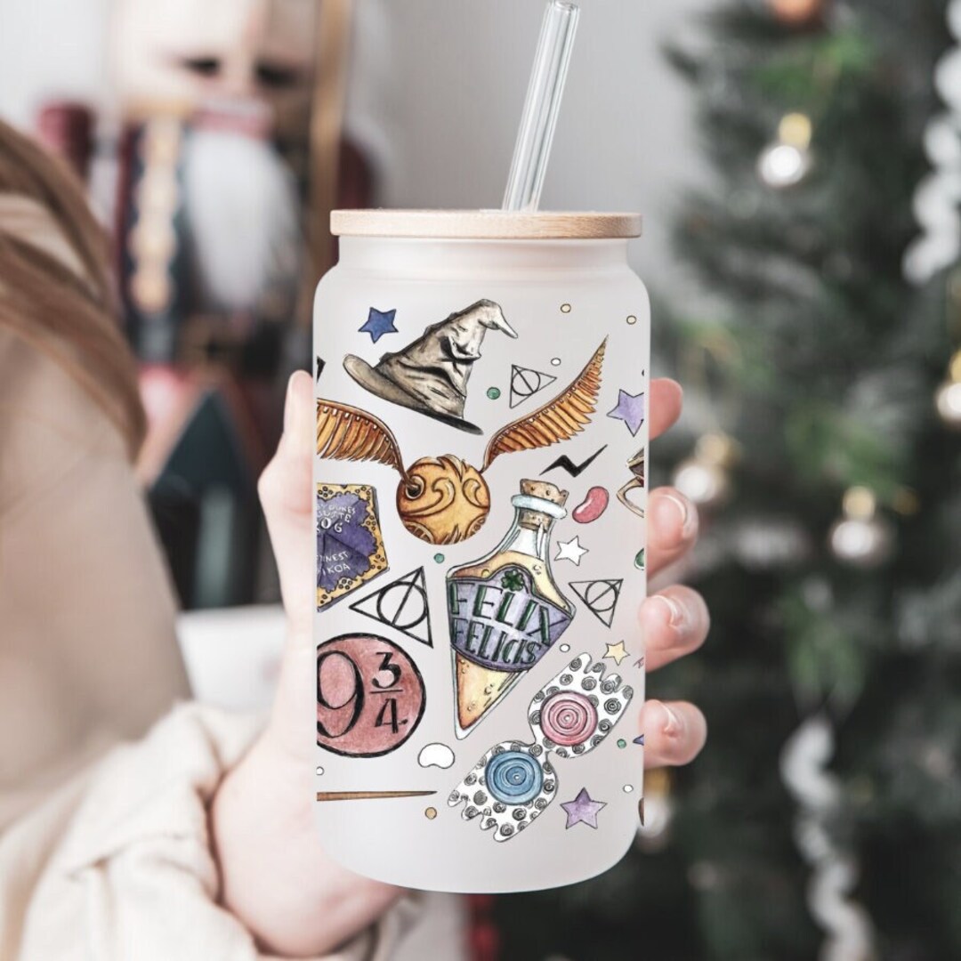 Wizard Magic Beer Can Glass HP Mug Magic Mug Iced Coffee - Etsy