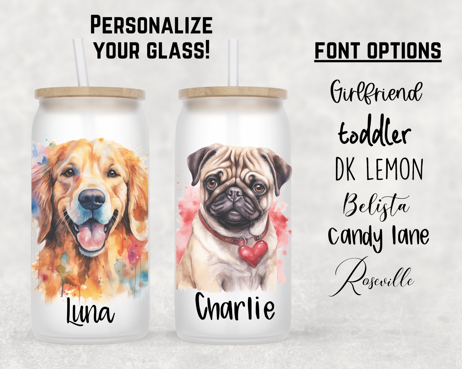 Golden Retriever Beer Can Glass | Dog Mom Gift | Golden Retriever Mug ...