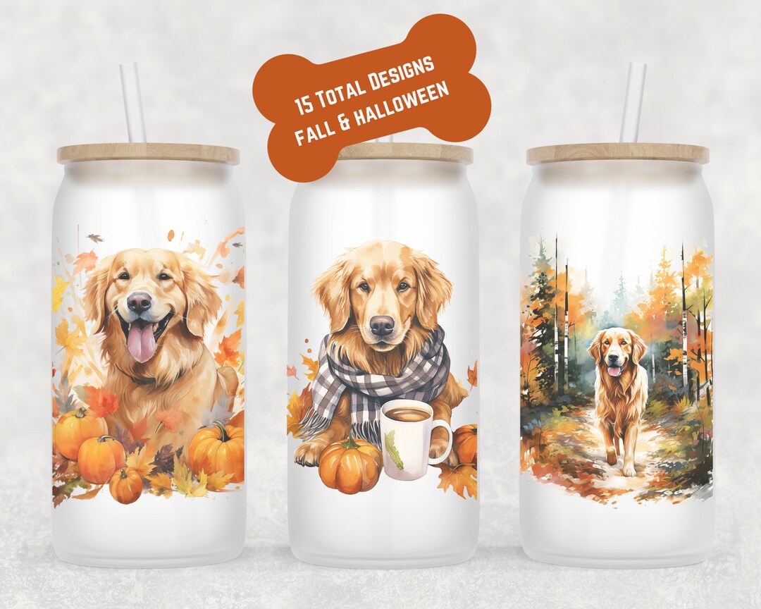 Golden Retriever Beer Can Glass | Dog Mom Gift | Golden Retriever Mug ...