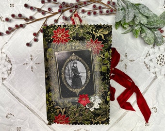 Flowery Junk Journal 'annie', Mixed Media Art Journal, Shabby Chic Junk ...