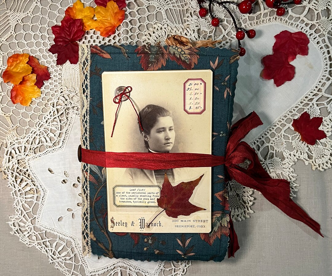 Autumn/lady Eleanor's Journal/fall Themed Junk/mixed Media Art Journal ...