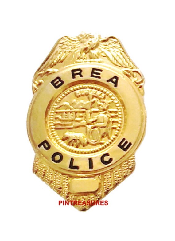 Police Pins Brea CA Historic Police Officer Collector Vintage | Etsy