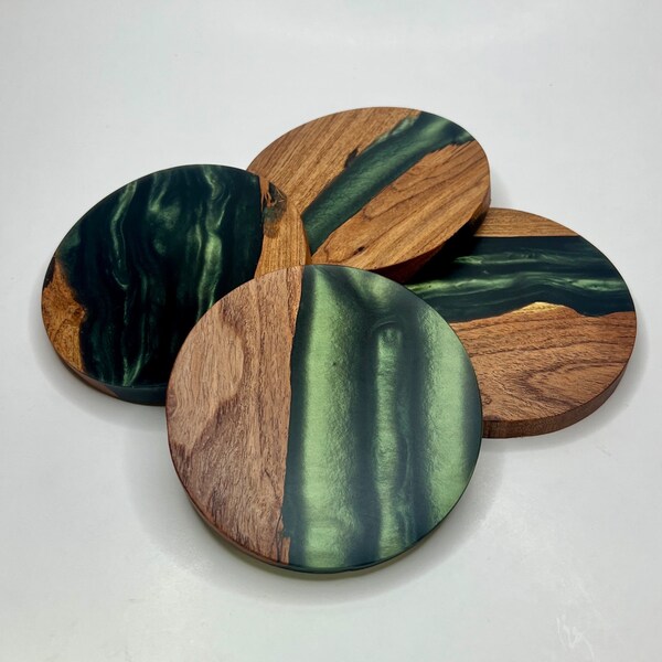 Epoxy Coasters - Etsy
