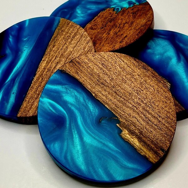 Epoxy Coasters - Etsy
