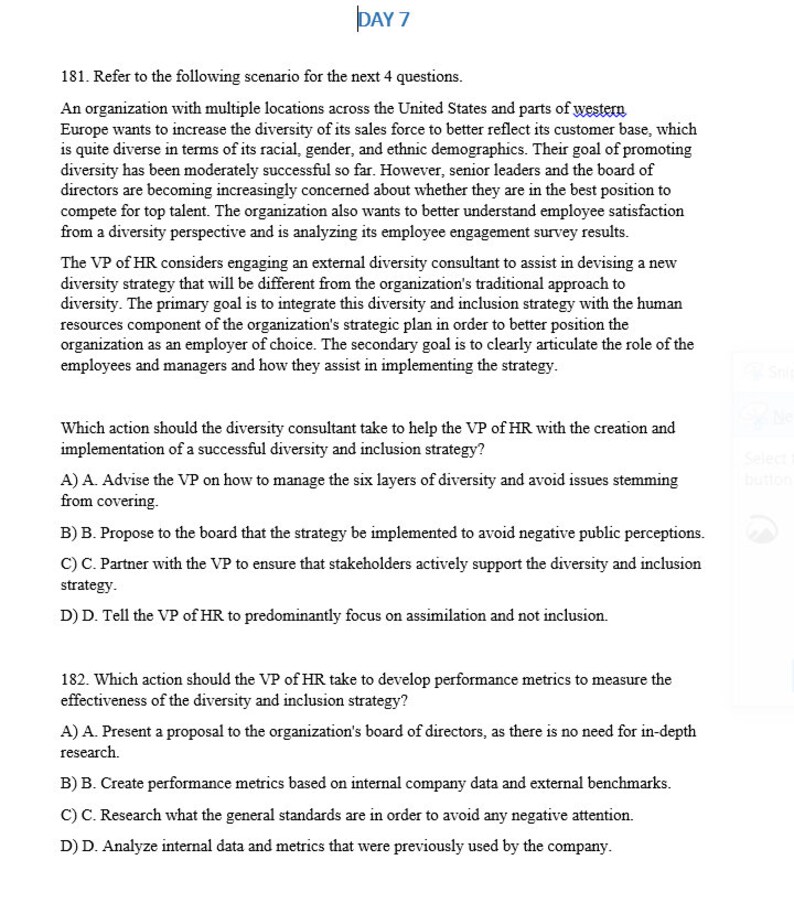 SHRM CP Practice Days Daily Practice Questions Exam | Etsy