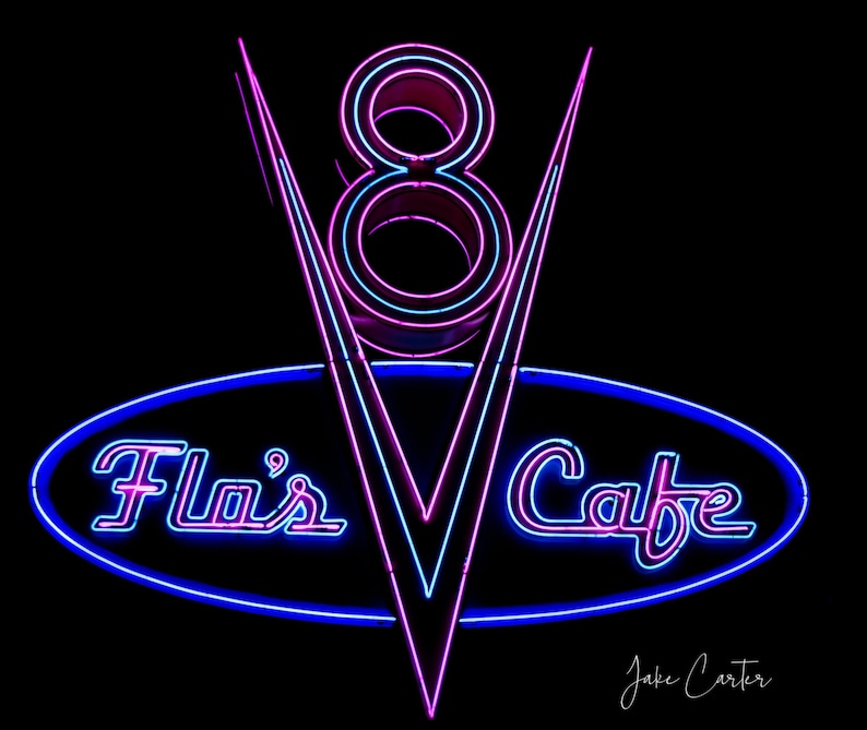 Disneyland Canvas California Adventure Flo S V8 Cafe Disney Nursery
