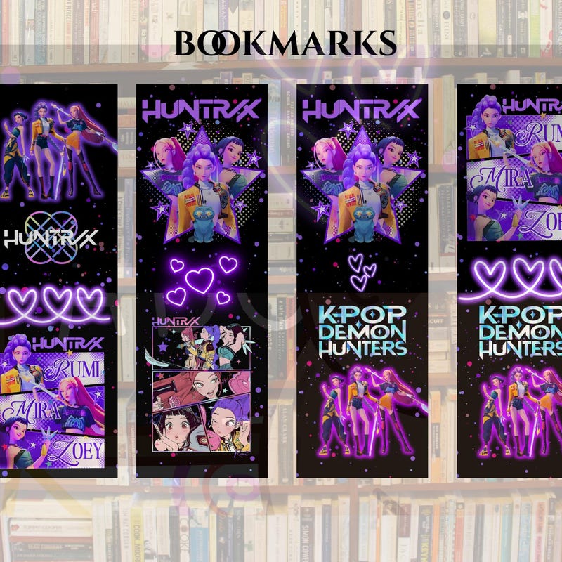 Kpop Demon Hunters Bookmark - Etsy