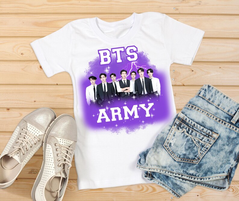 BTS Inspired- T-shirt Design -BTS Army Shirt, Kpop Fan T Shirt, Bangtan ...