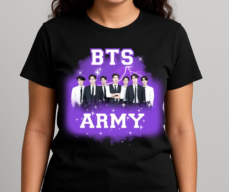 BTS Inspired- T-shirt Design -BTS Army Shirt, Kpop Fan T Shirt, Bangtan ...