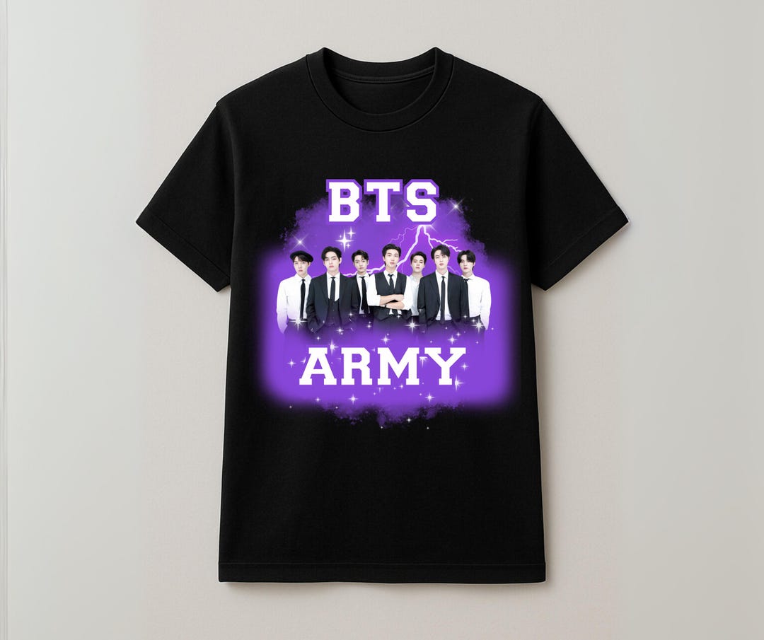 BTS Inspired- T-shirt Design -BTS Army Shirt, Kpop Fan T Shirt, Bangtan ...