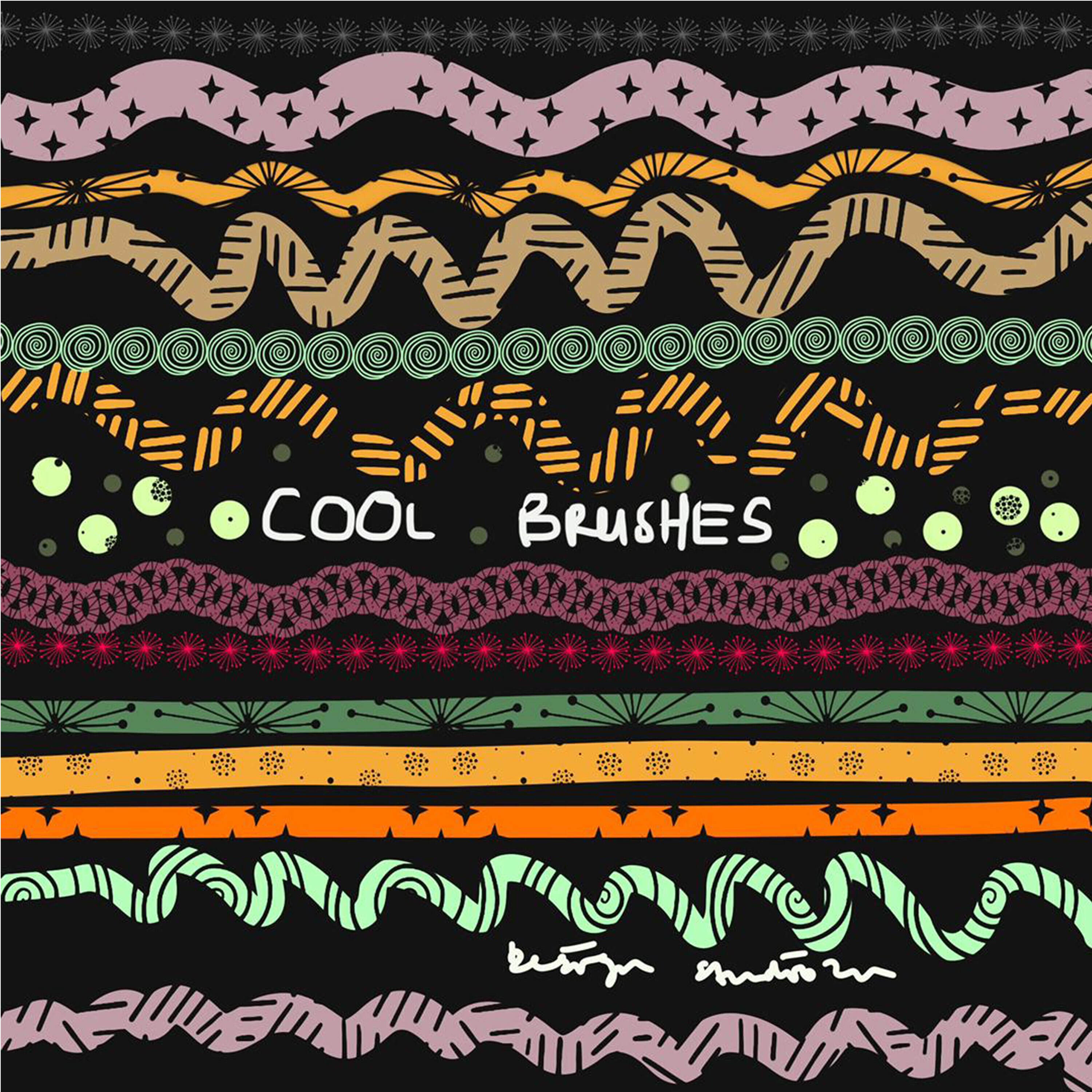 45nos Procreate iPad Brushes, Procreate Stamp, Dots Brushes, Lines ...
