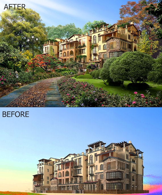 Perspective 3D Rendering Super-impose Photoshop PSD Effects | Etsy