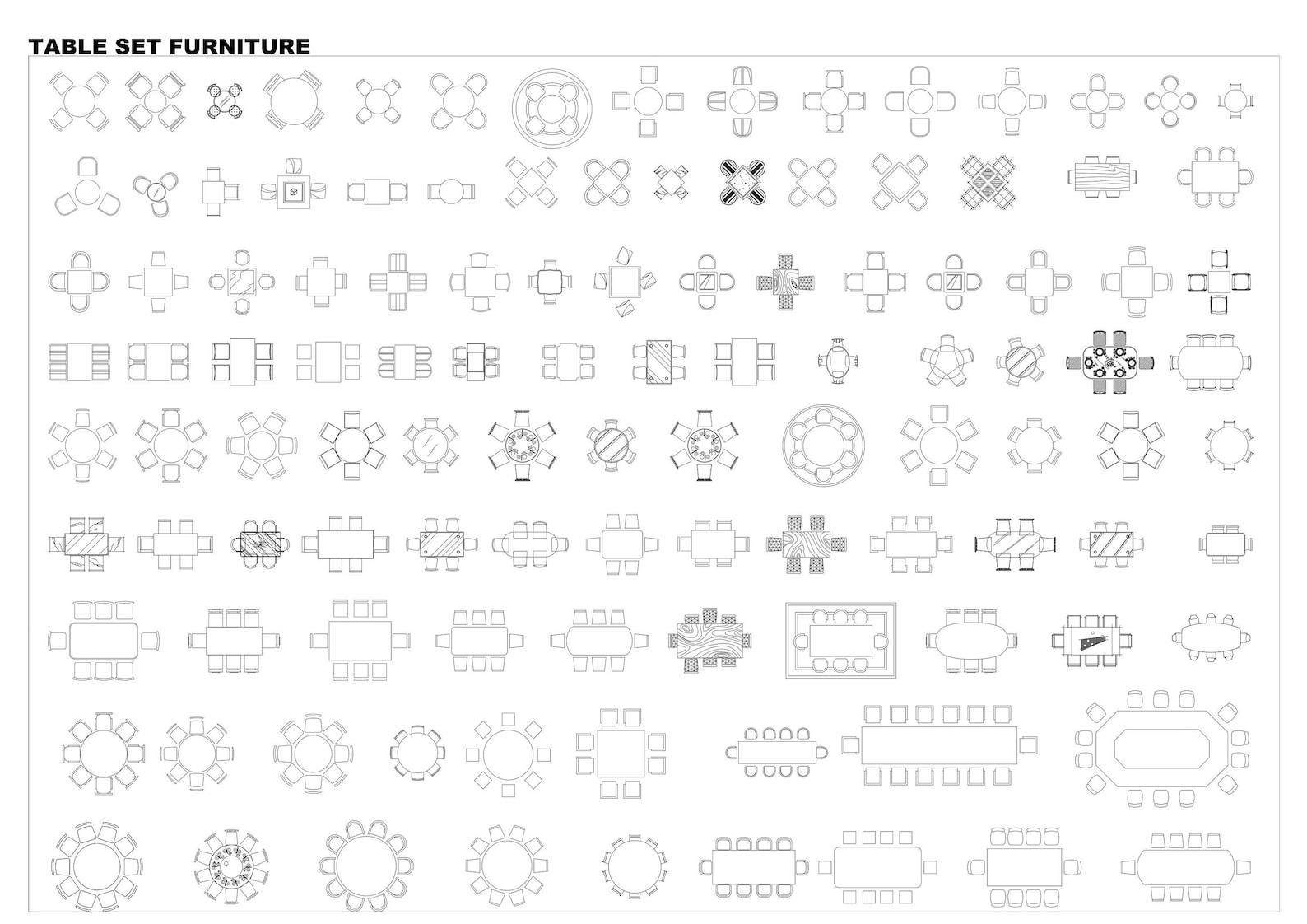 Autocad 2D DWG Blocks Templates Drawings-human Figure, Plants ...