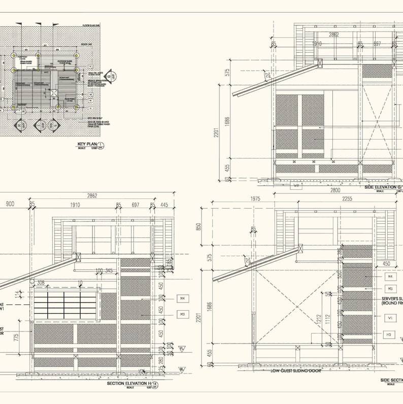 Autocad 2D DWG Blocks Templates Drawings Japanese Tea Room | Etsy