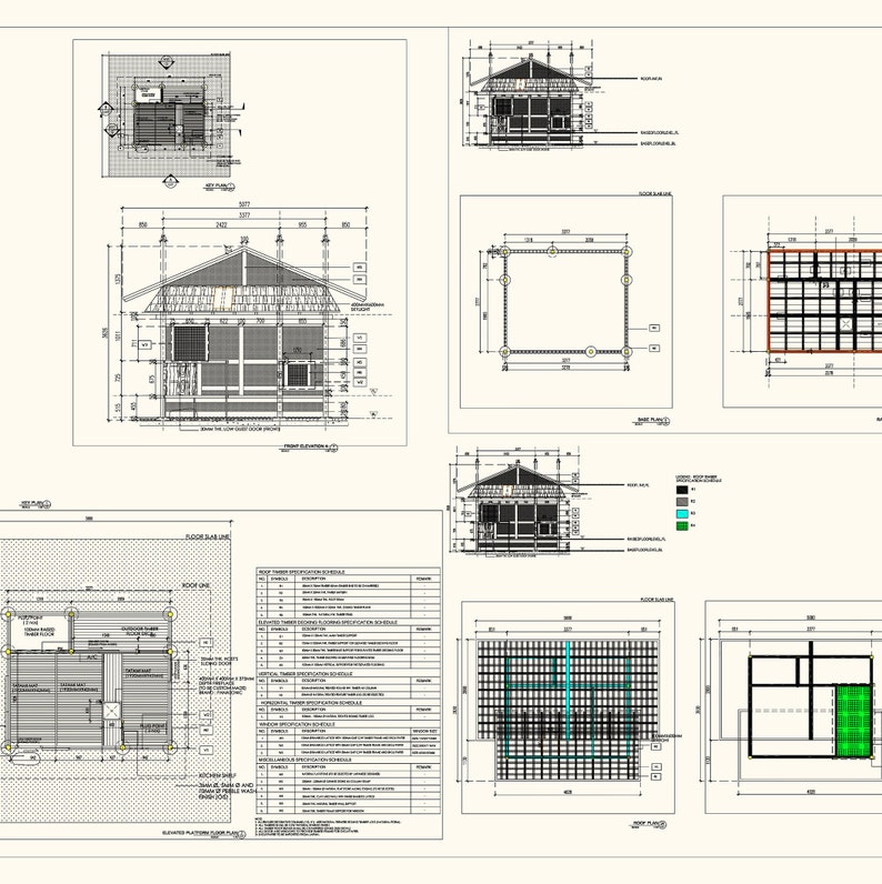 Autocad 2D DWG Blocks Templates Drawings Japanese Tea Room - Etsy Canada