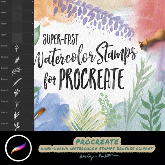 195 Procreate brushes procreate stamp flower brushes | Etsy