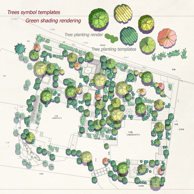 Photoshop PSD- Landscape Architecture Color Master Plan Templates ...