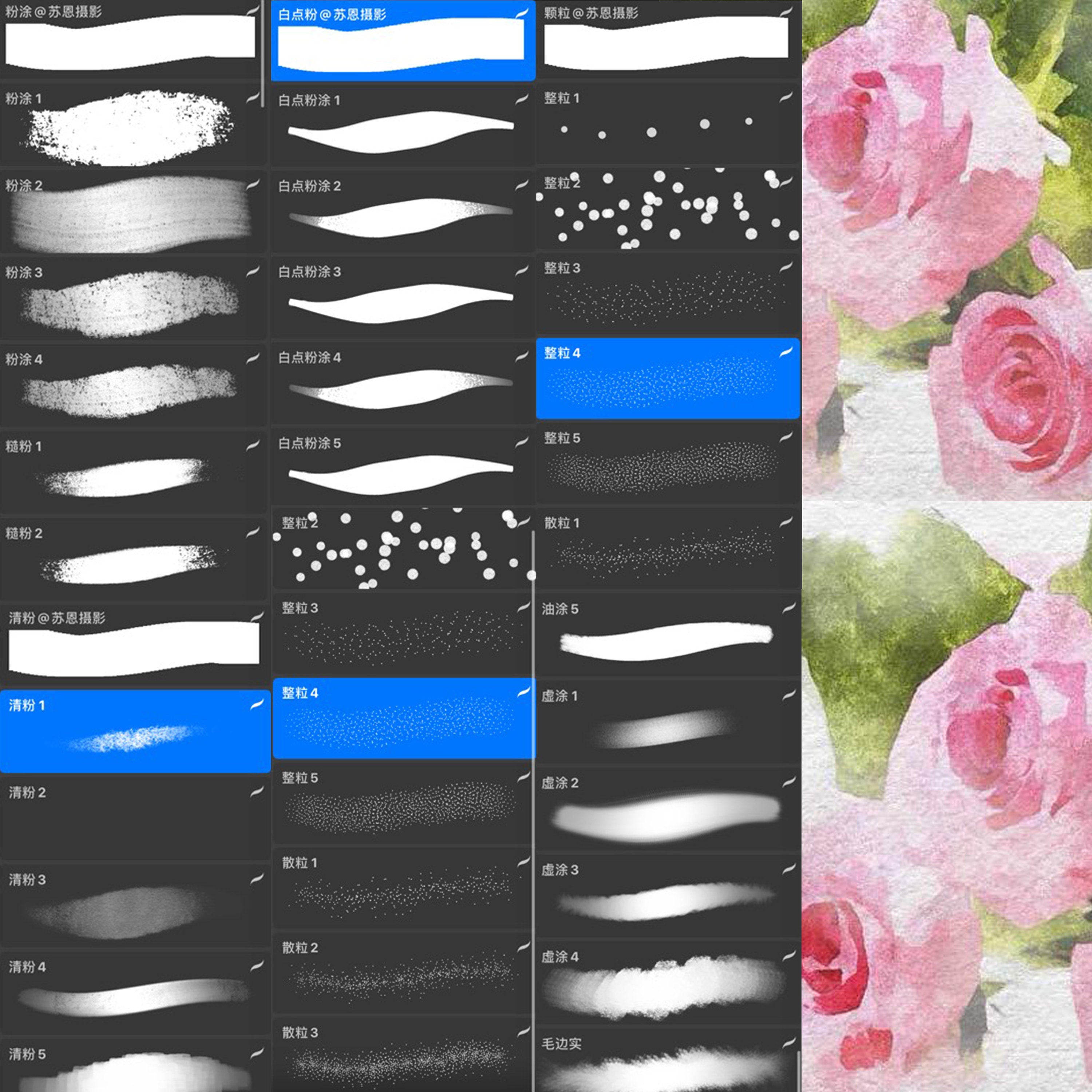 130 Procreate Photoshop Brushes Procreate Stamp Flower - Etsy