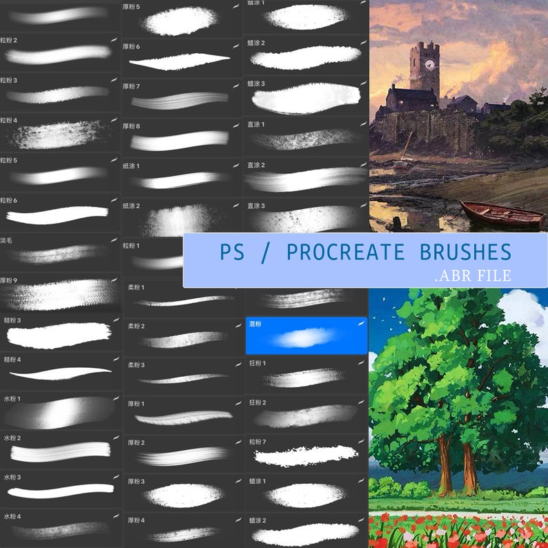 130 Procreate Photoshop Brushes, Procreate Stamp, Flower Brushes ...