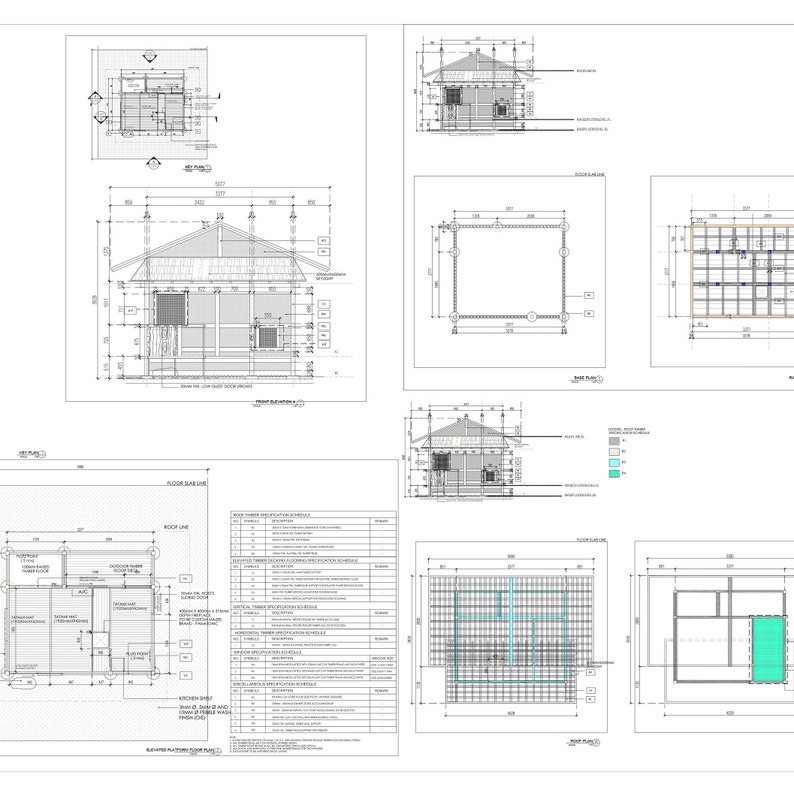 Autocad 2D DWG Blocks Templates Drawings Japanese Tea Room - Etsy