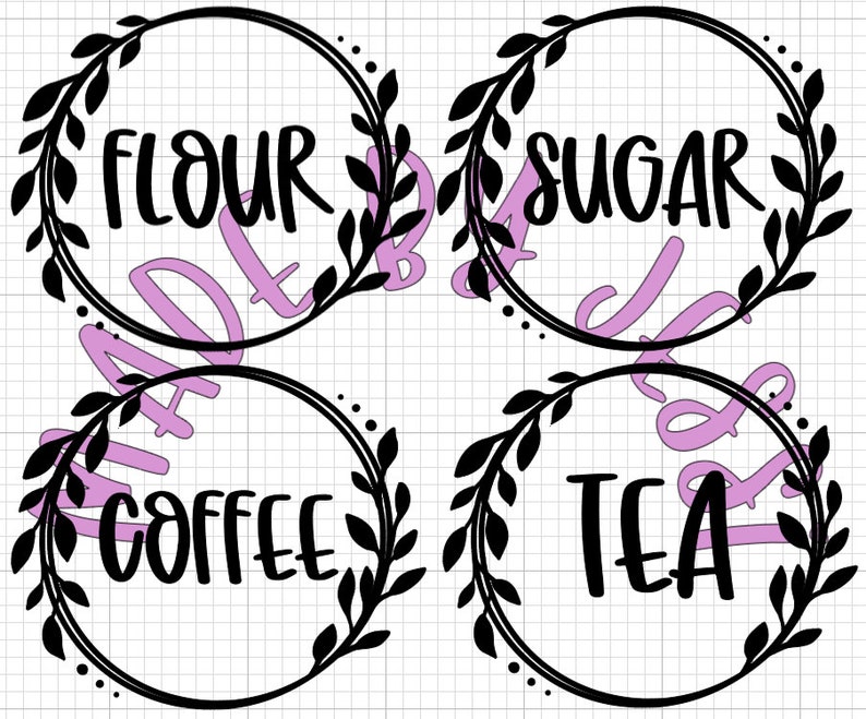 Kitchen Container Labels (PNG File) - Etsy