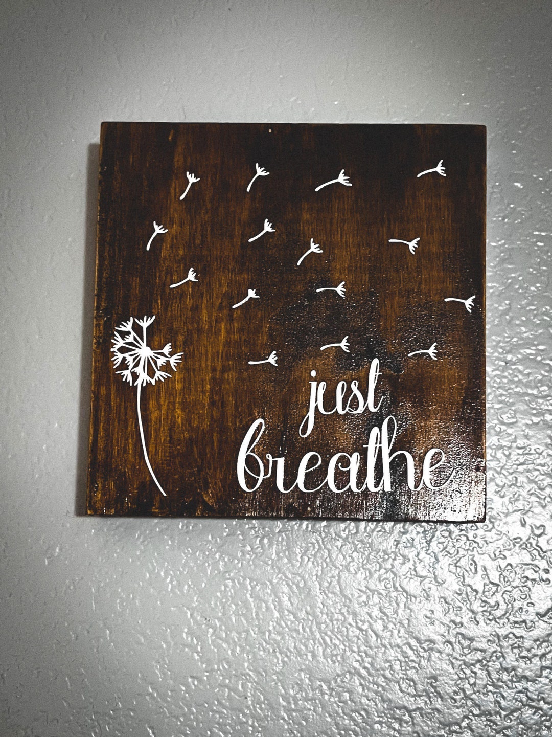 Just Breathe Wooden Sign - Etsy