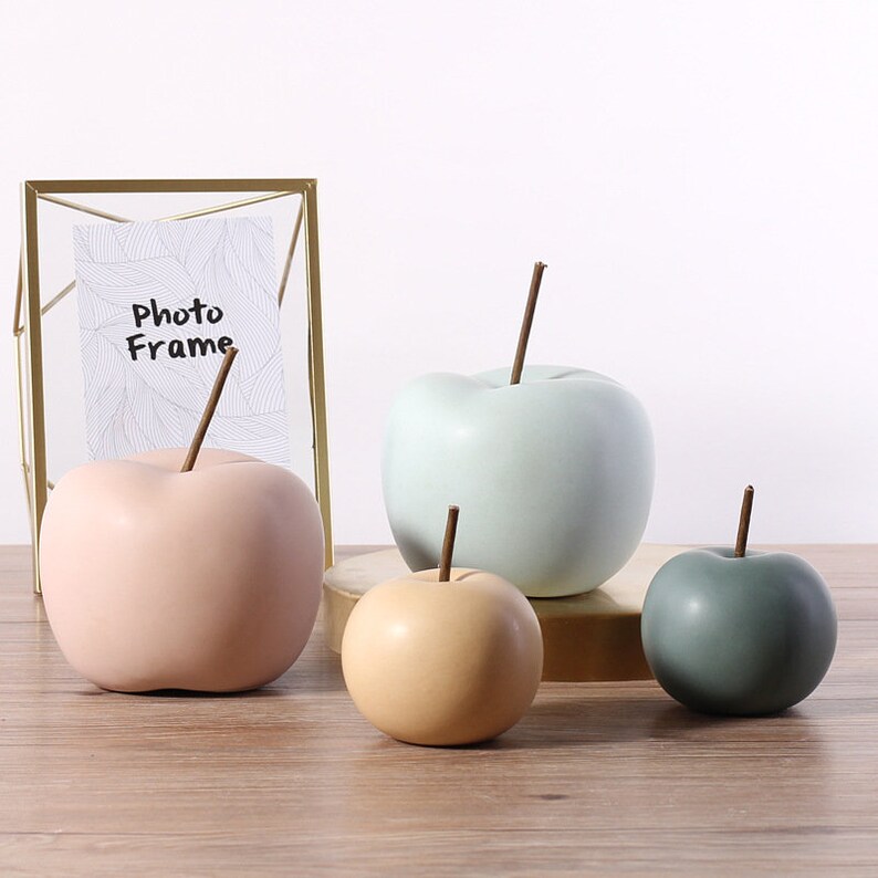 Apple Art Decor Apple Ornament Set Bedroom Decor Home - Etsy