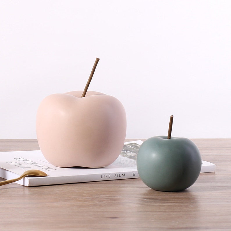 Apple Art Decor Apple Ornament Set Bedroom Decor Home - Etsy