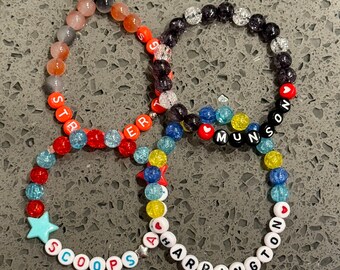 Friends Motto Glow Letters Beaded Bracelets - Etsy