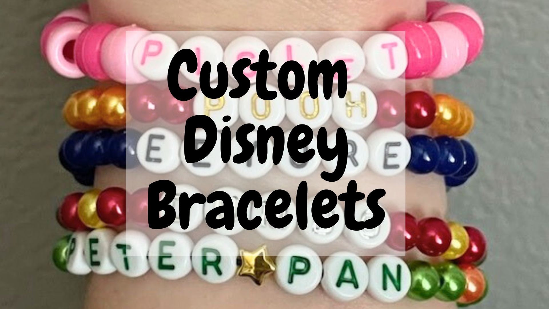 Disney Character/ride Friendship Bracelet Custom - Etsy