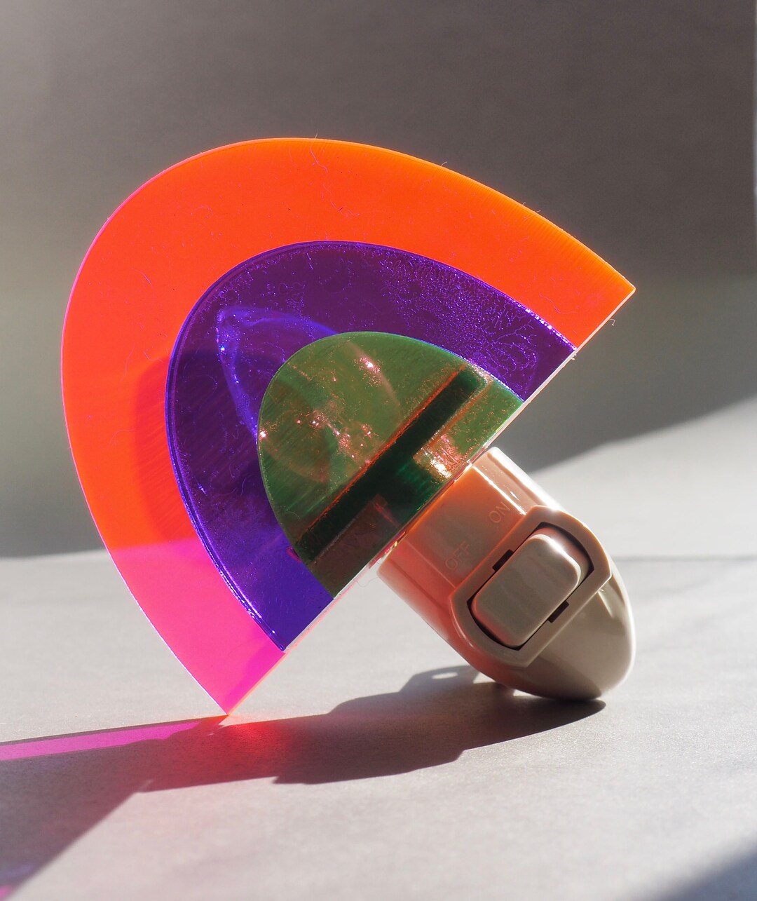 Rainbow Night Light > Unique Wall Plug-in Night Lamp > Modern Rainbow ...