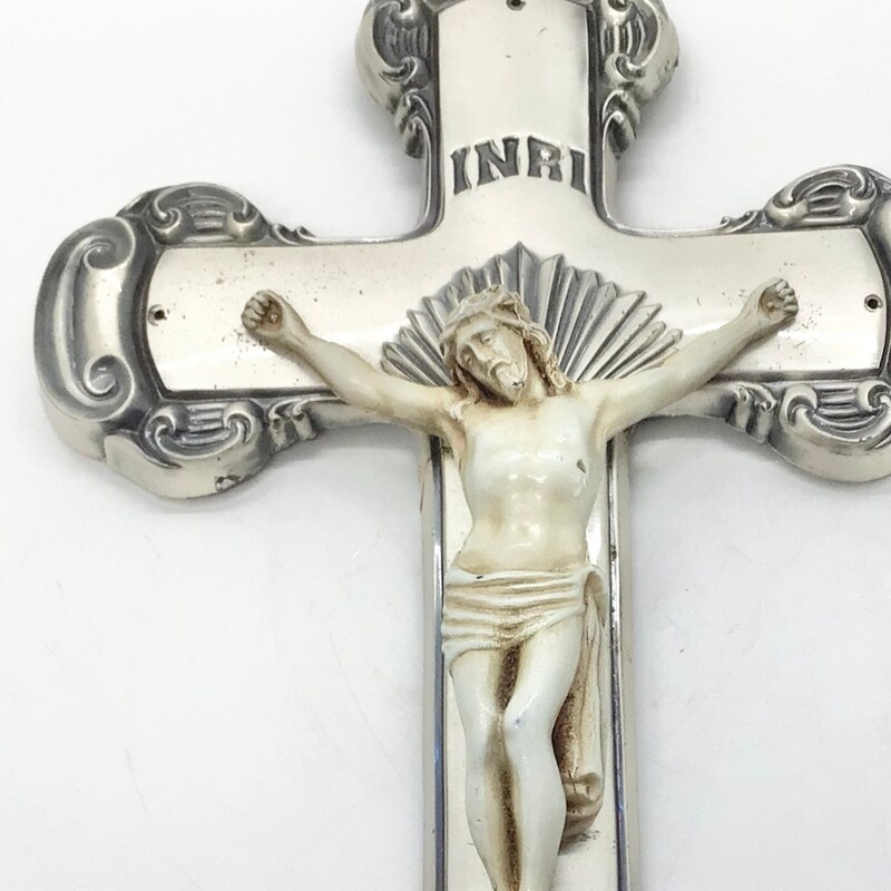 Silver Crucifix - Etsy