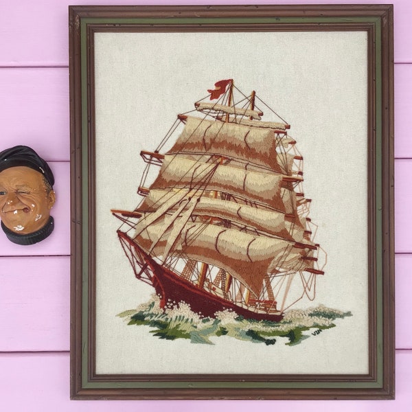 Needlepoint Ship - Etsy